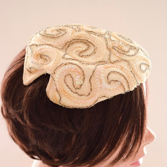Vintage | Accessories | Vintage Sequin Swirl Capulet Hat | Poshmark